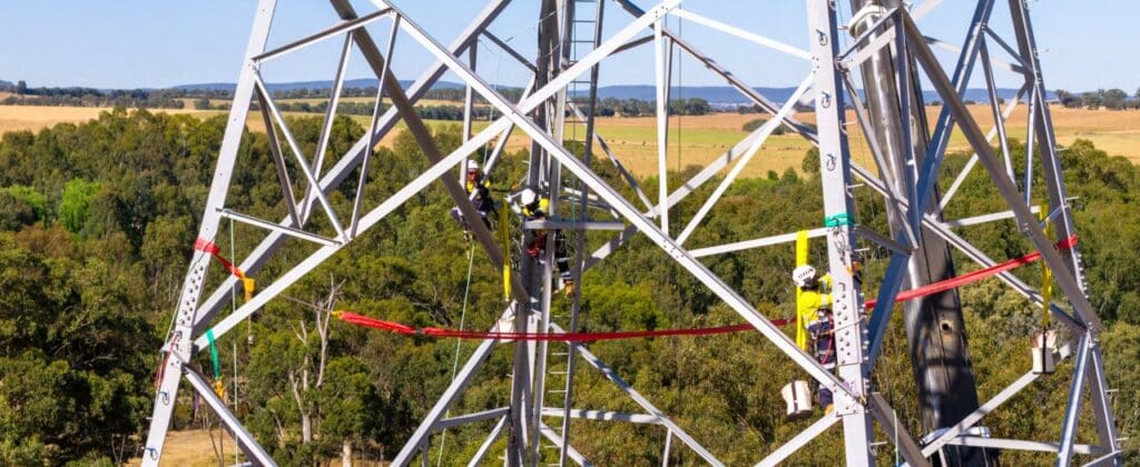 First transmission tower rises on HumeLink West